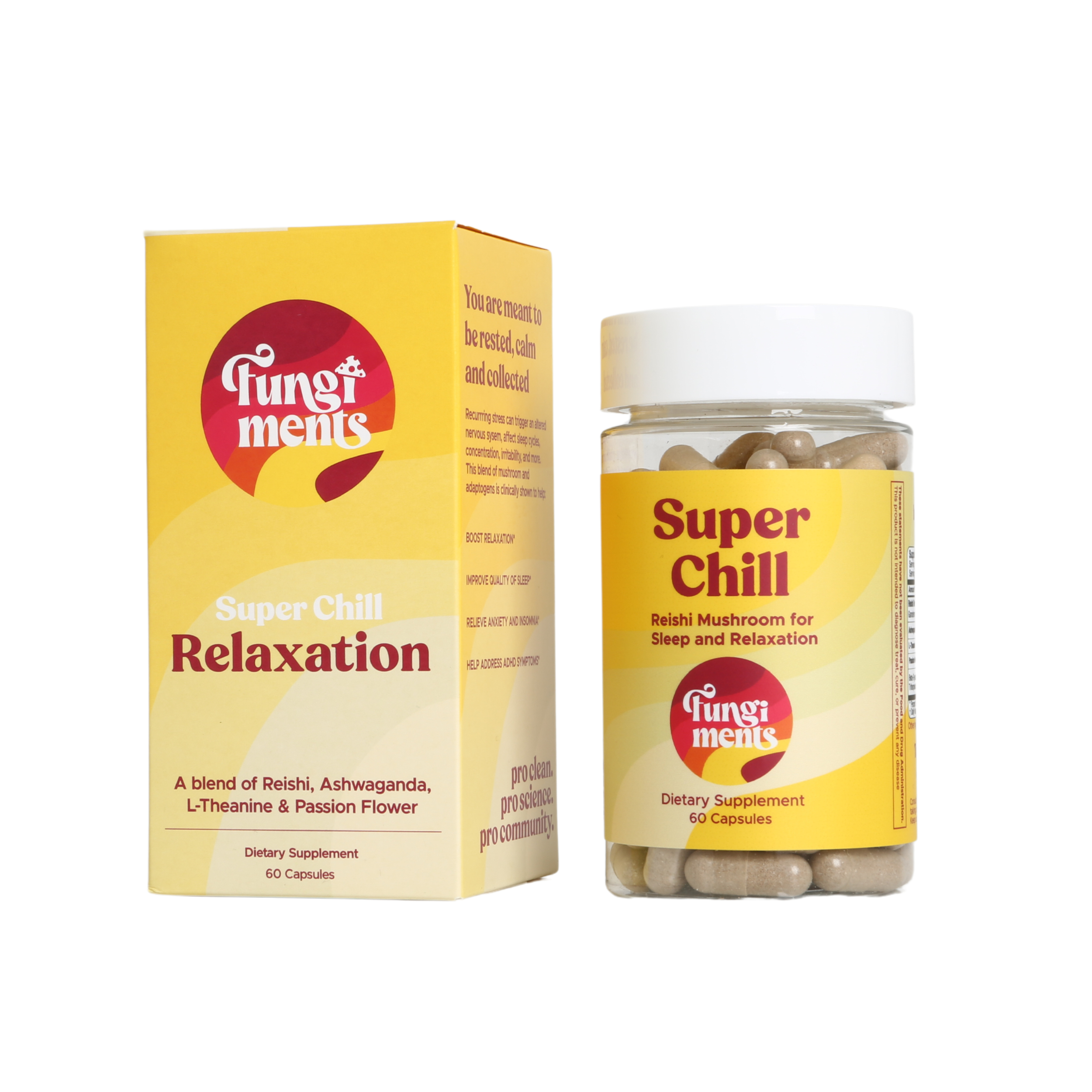 Fungiments Super Chill Sleepandrelax Healthy Cortisol Reishi