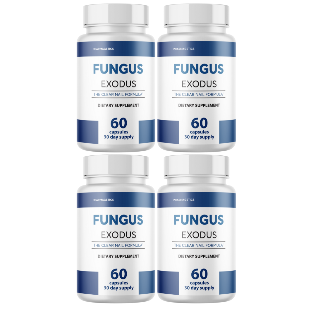 Fungus Exodus Clear Nail Formula 4 Bottles 240 Capsules - Walmart.com