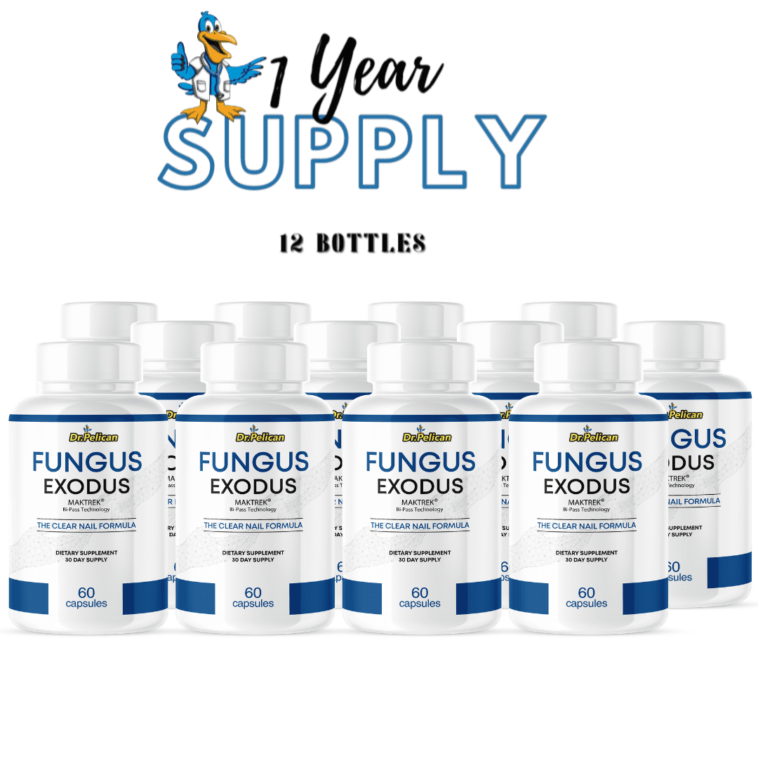 Fungus Exodus- Skin & Nail Support- 12 Bottles- 720 Capsules - Walmart.com