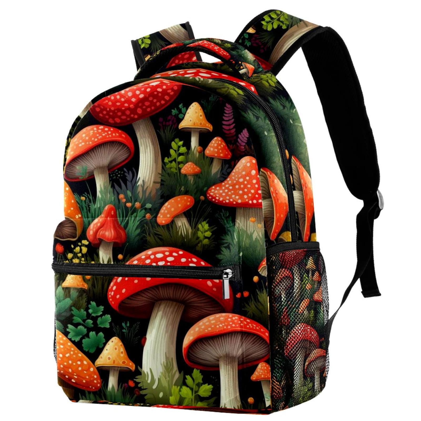 Fungus Plant Green Casual Backpacks Lightweight Premium Backpack with 1 ...