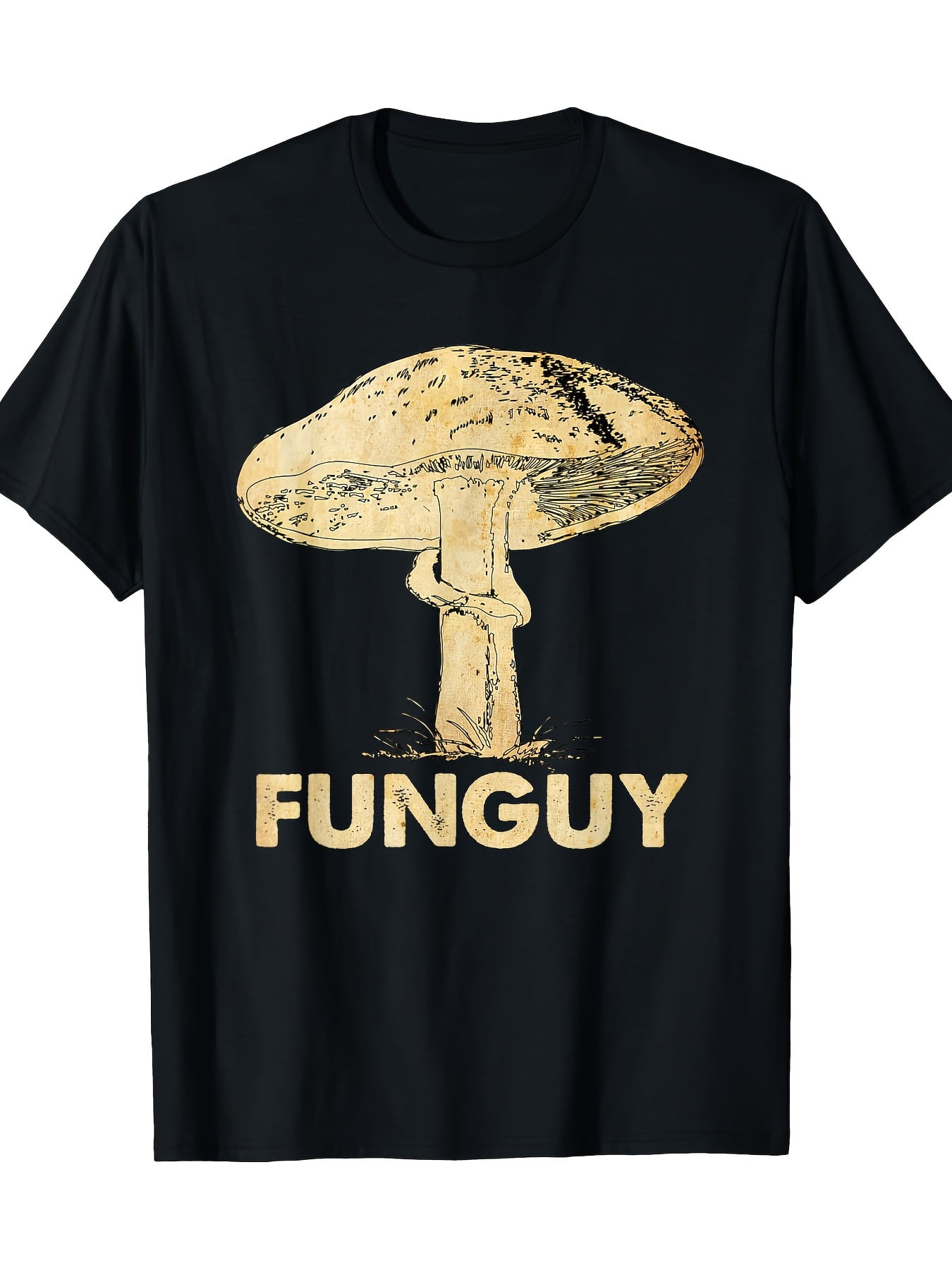 Funguy Funny Fungi Fungus Mushroom Men Funny Guy Vintage T-Shirt220g - Walmart.com