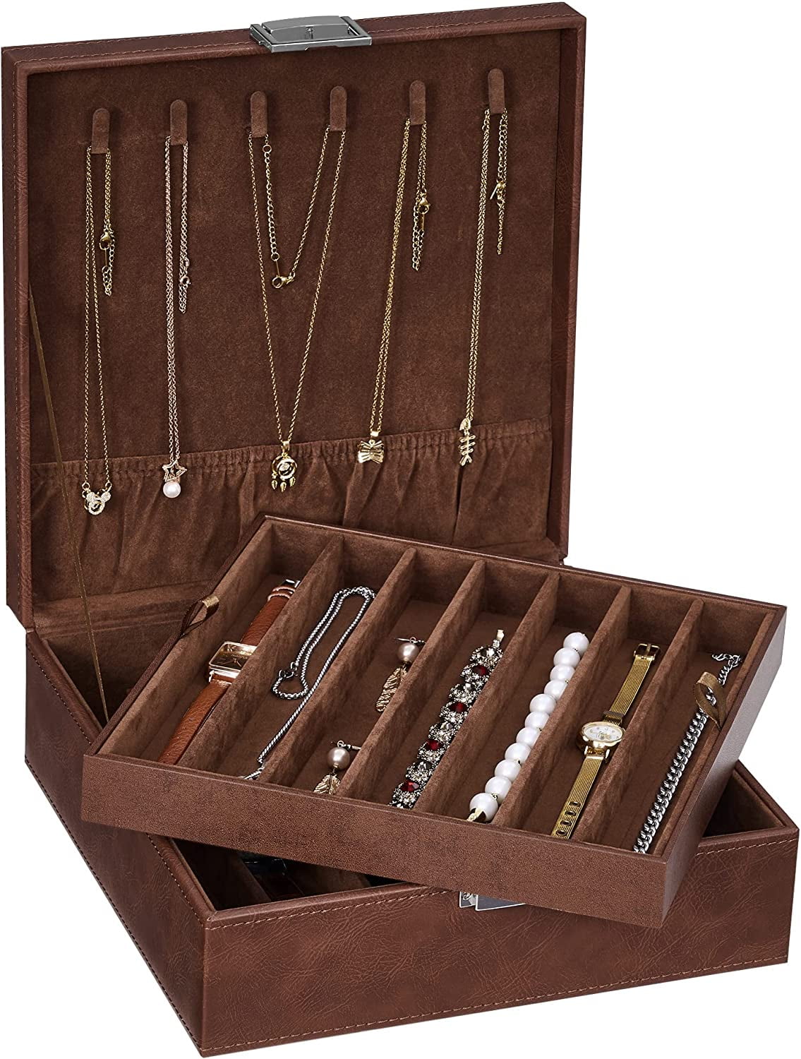 Funice Necklace Organizer Box Necklace Storage Organizer for Chains ...