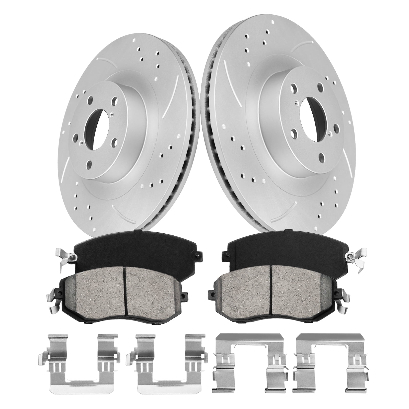 Funire Front Brake Pads And Rotors Kit Vented Compatible With Toyota ...