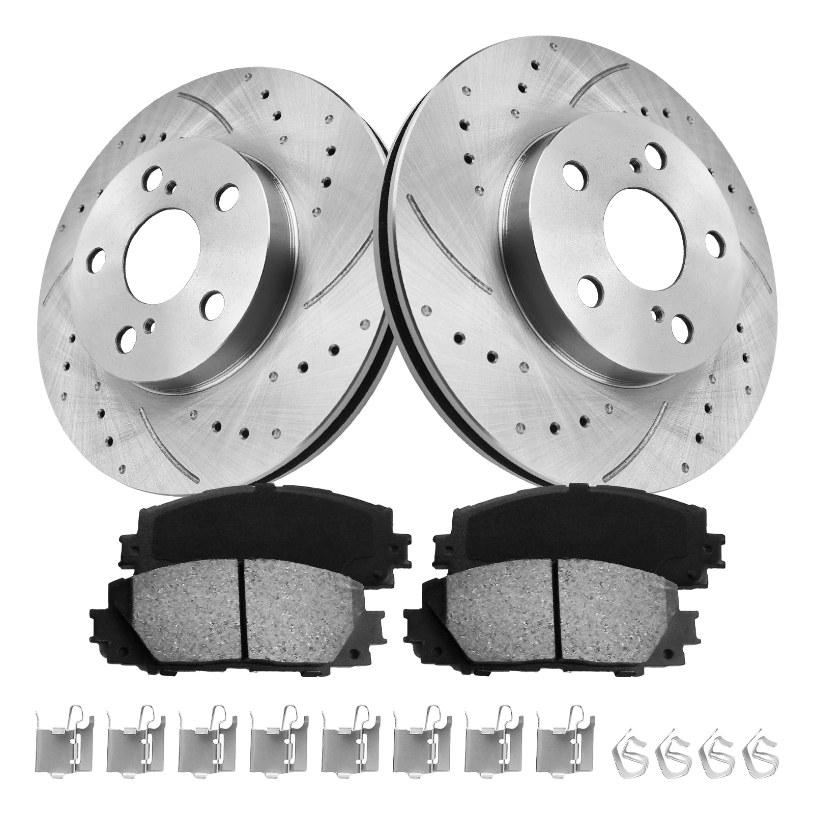 Funire Front Brake Pads And Rotors Kit Vented Compatible With Toyota ...