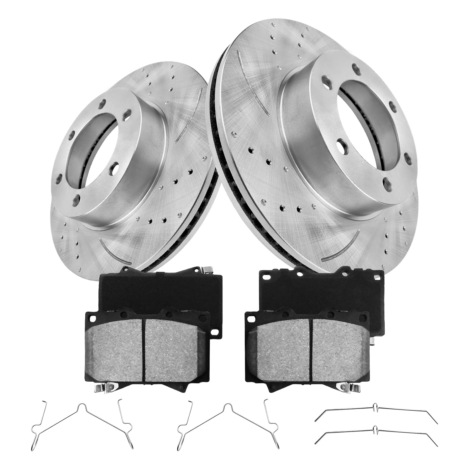 Funire Front Brake Pads And Rotors Kit Vented Compatible With Toyota ...
