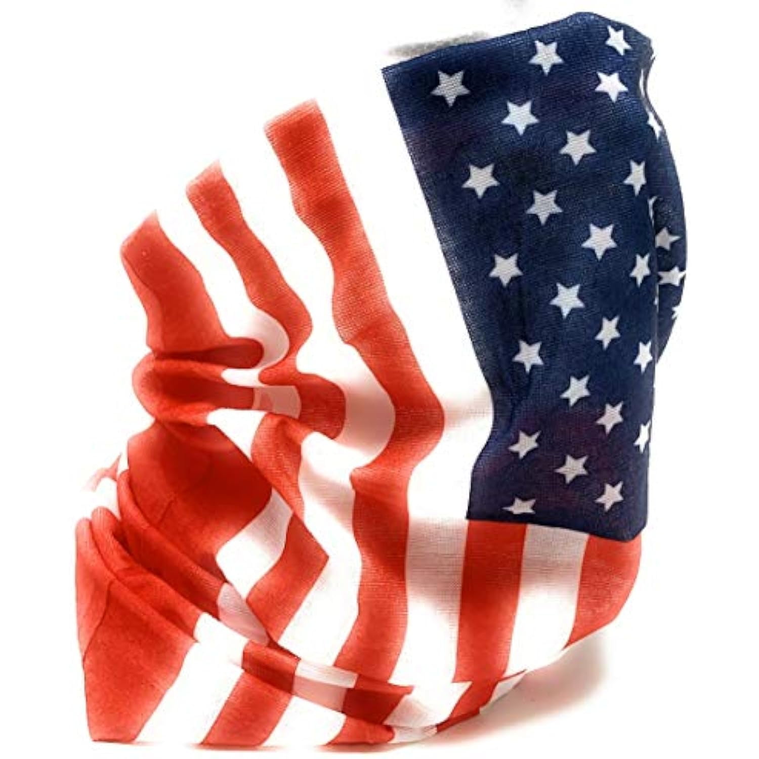 Funiverse Wholesale 50 Bulk Pack American Flag Neck Gaiter Tube Bandana ...