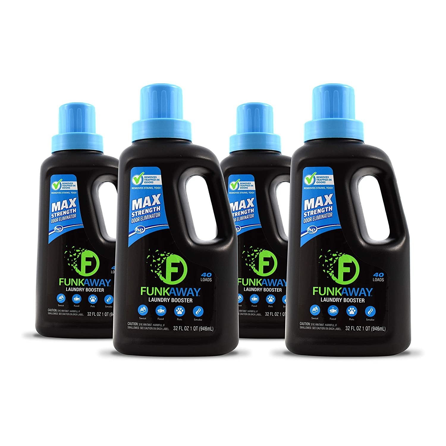 FunkAway Max Strength Odor Eliminator Laundry Detergent Booster, 32oz ...