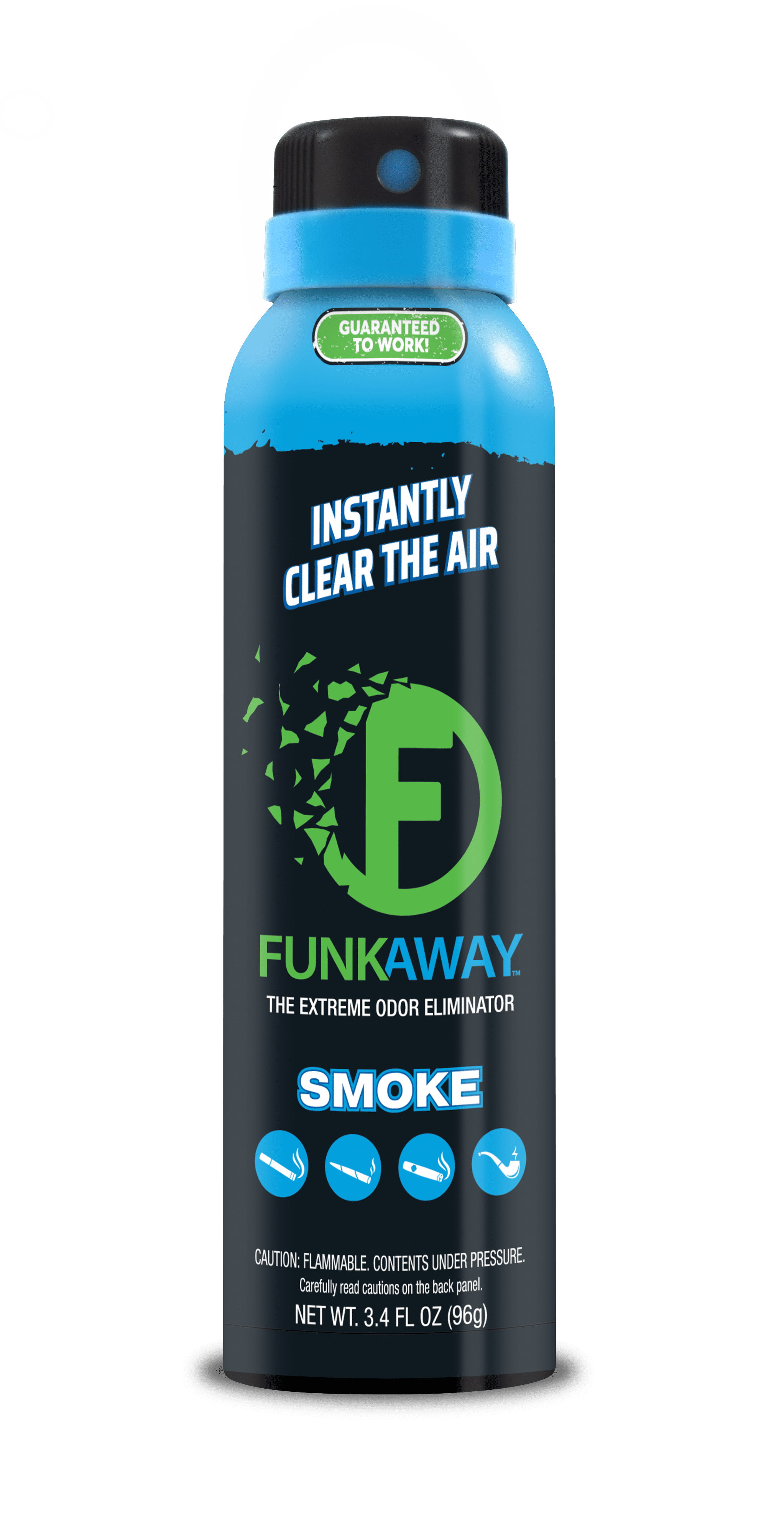 FunkAway Smoke Odor Eliminator Spray for Air 3.4 oz Eliminates Smoke ...