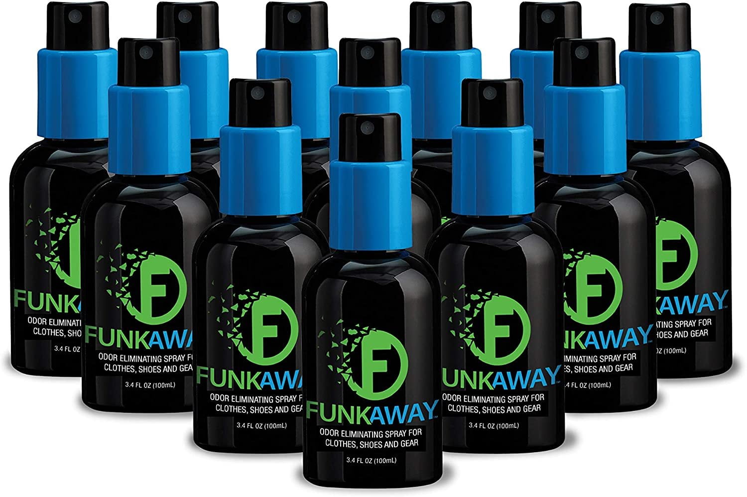 FunkAway Traveler Spray Team Pack, 3.4 oz Pack of 12 Extreme Odor ...