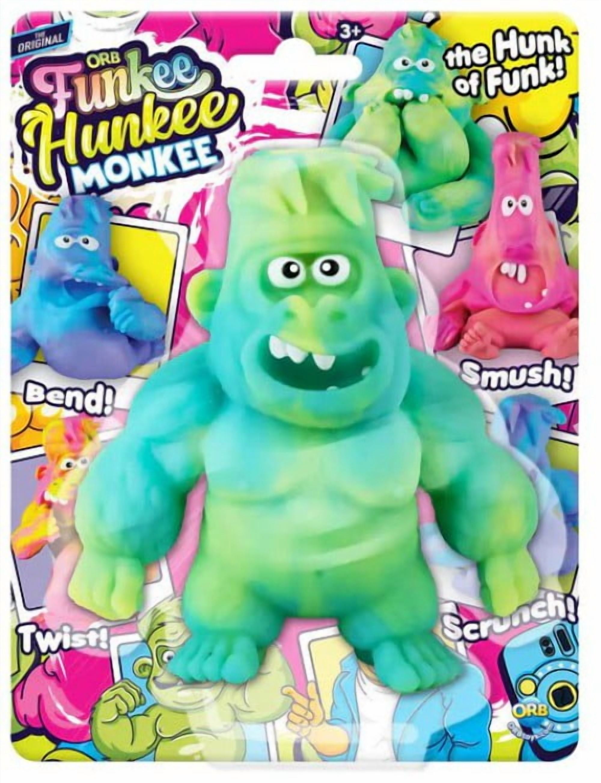 Funkee Hunkee Monkee Green / Yellow Figure (Super Stretchy!) - Walmart.com