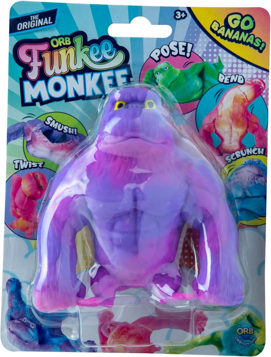 Funkee Monkee Purple Figure (SUPER STRETCHY!) - Walmart.com