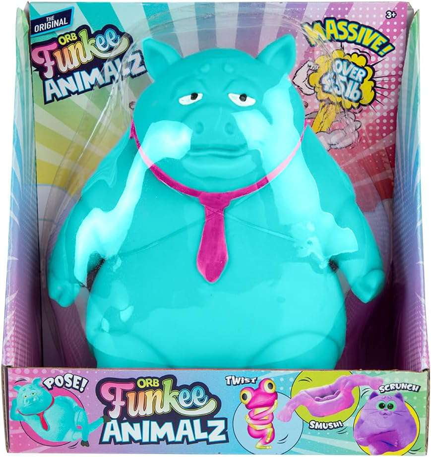 Funkee Pig Teal JUMBO Stretchy Figure - Walmart.com