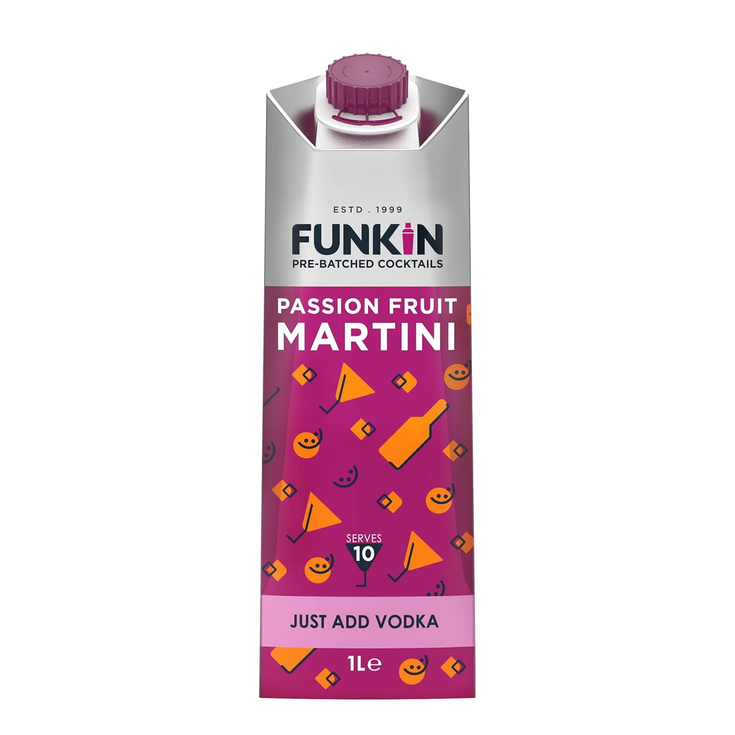 Funkin Passion Fruit Martini Cocktail Mixer 1L (33.81fl oz) | Real ...