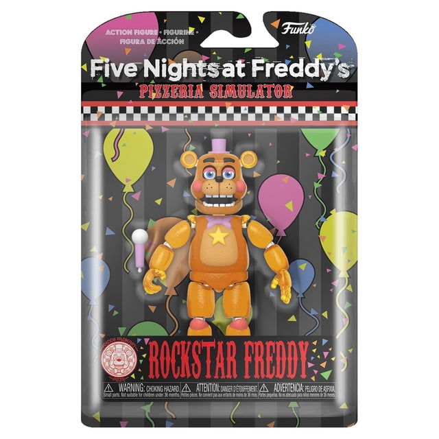 Funko Action Figure: FNAF Pizza Sim- Rockstar Freddy (Translucent Glow ...
