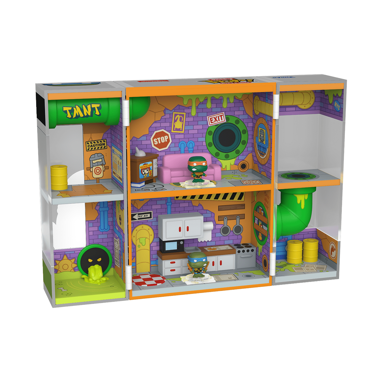 Funko Bitty POP! Box: Teenage Mutant Ninja Turtles - Sewer Lair with ...