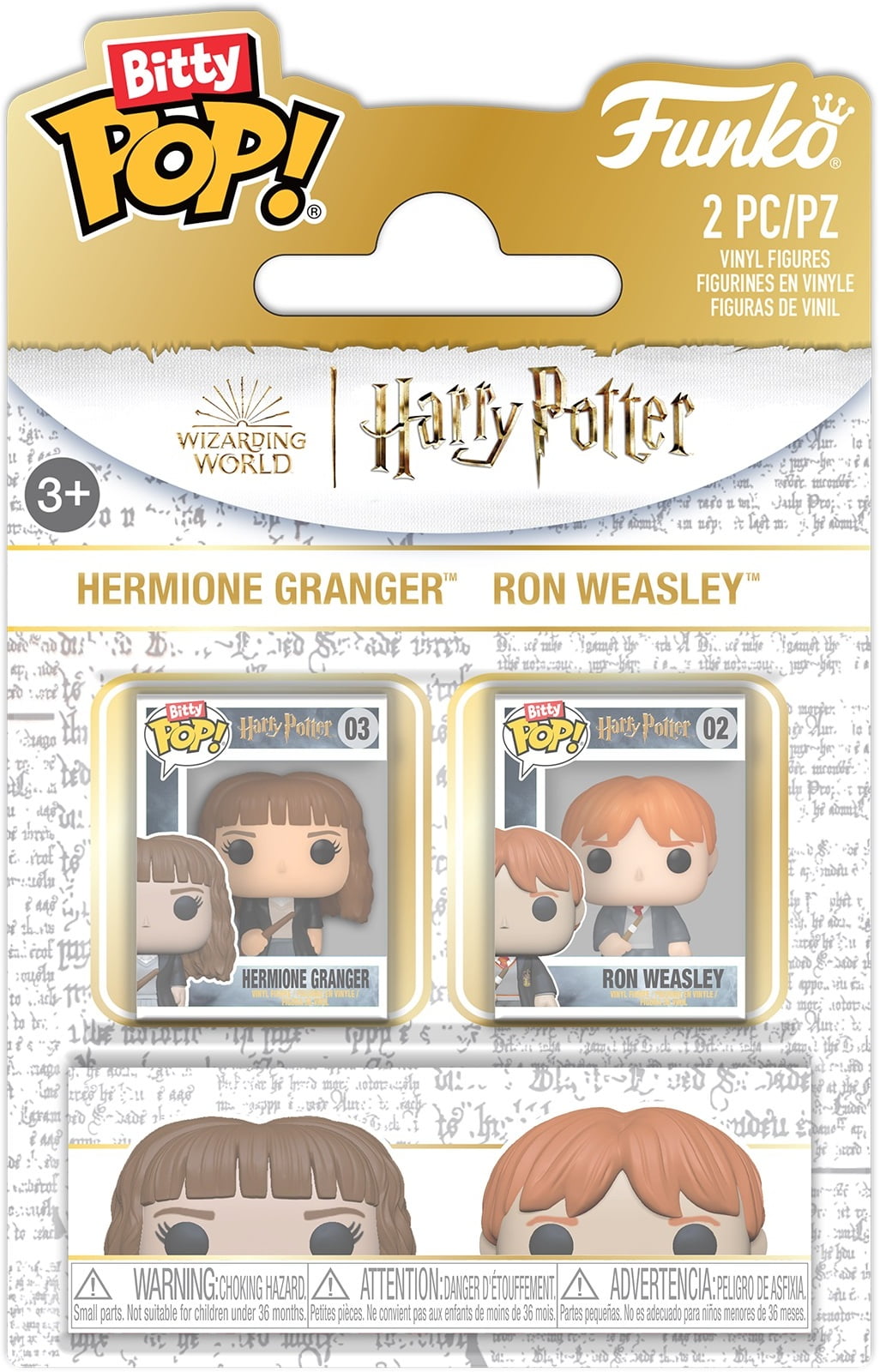 Funko Bitty POP!: Harry Potter 2-Pack - Ron & Hermione - Walmart.com
