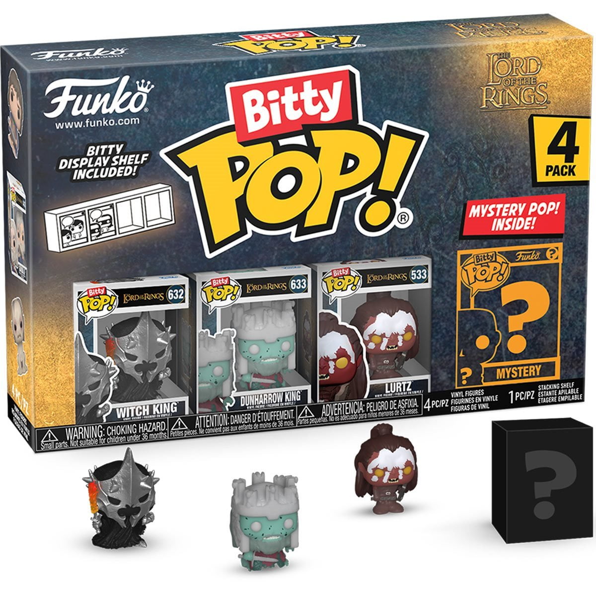 Funko Bitty POP: Lord Of The Rings - Witch King 4PK - Walmart.com