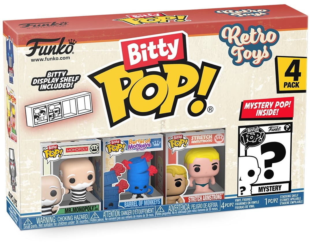 FUNKO Bitty POP!: Retro Toys - Mr. Monopoly 4-Pack - Walmart.com