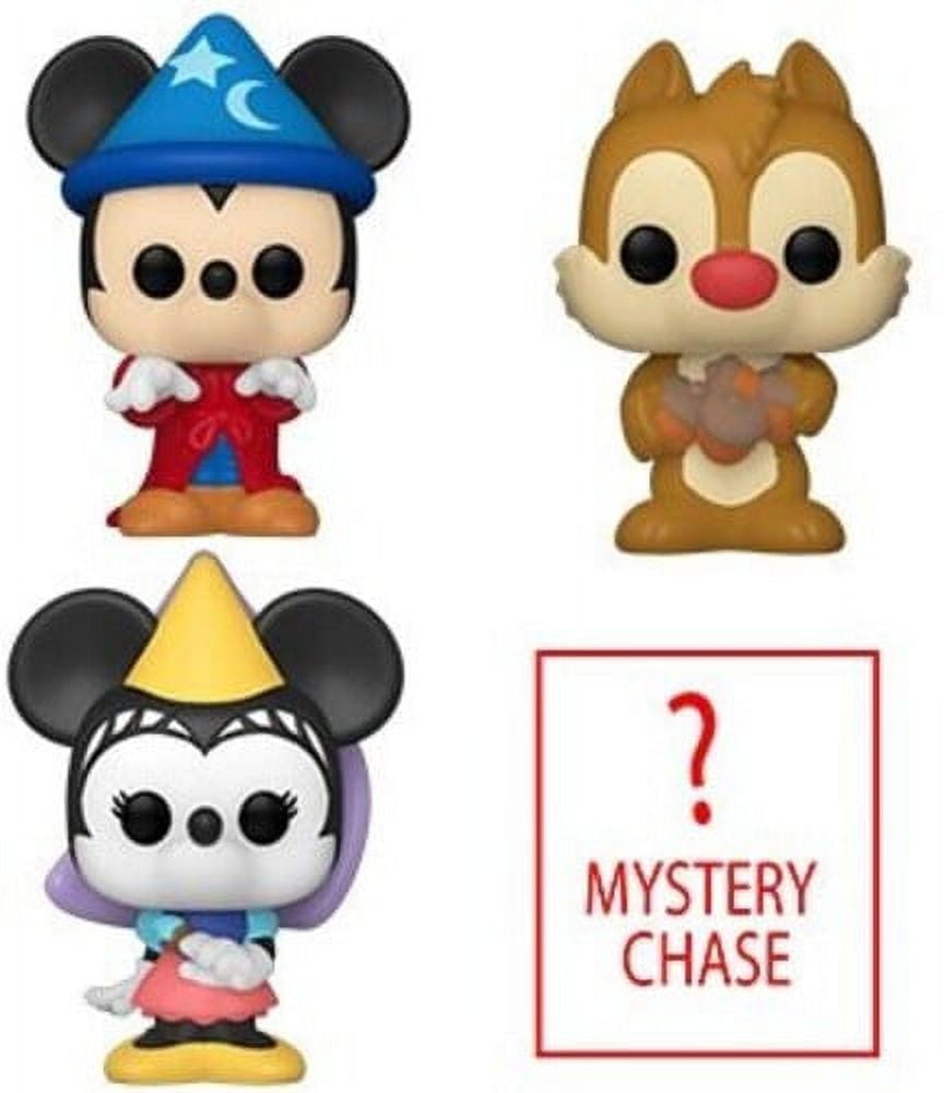 Funko Pop! Bitty Pop: Disney 4-Pack - Sorcerer Mickey, Dale, Princess ...
