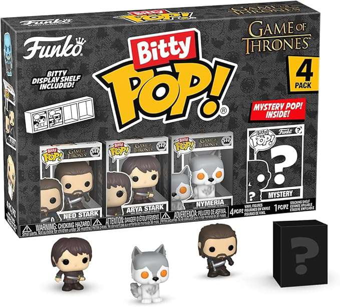 Funko Bitty Pop! Set Game of Thrones Ned Stark, Arya Stark, Nymeria ...