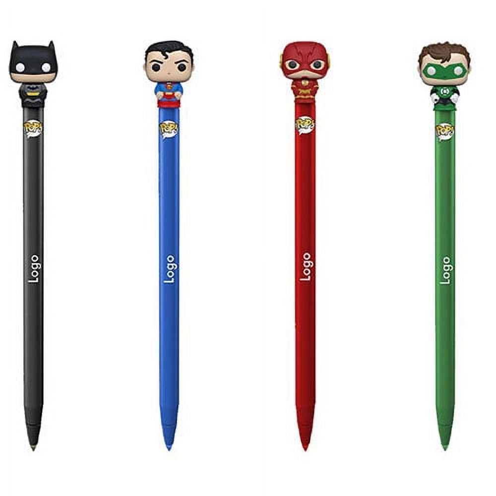 Funko Collectible Pen with Topper - DC Comics - SET OF 4 (Flash, Batman ...