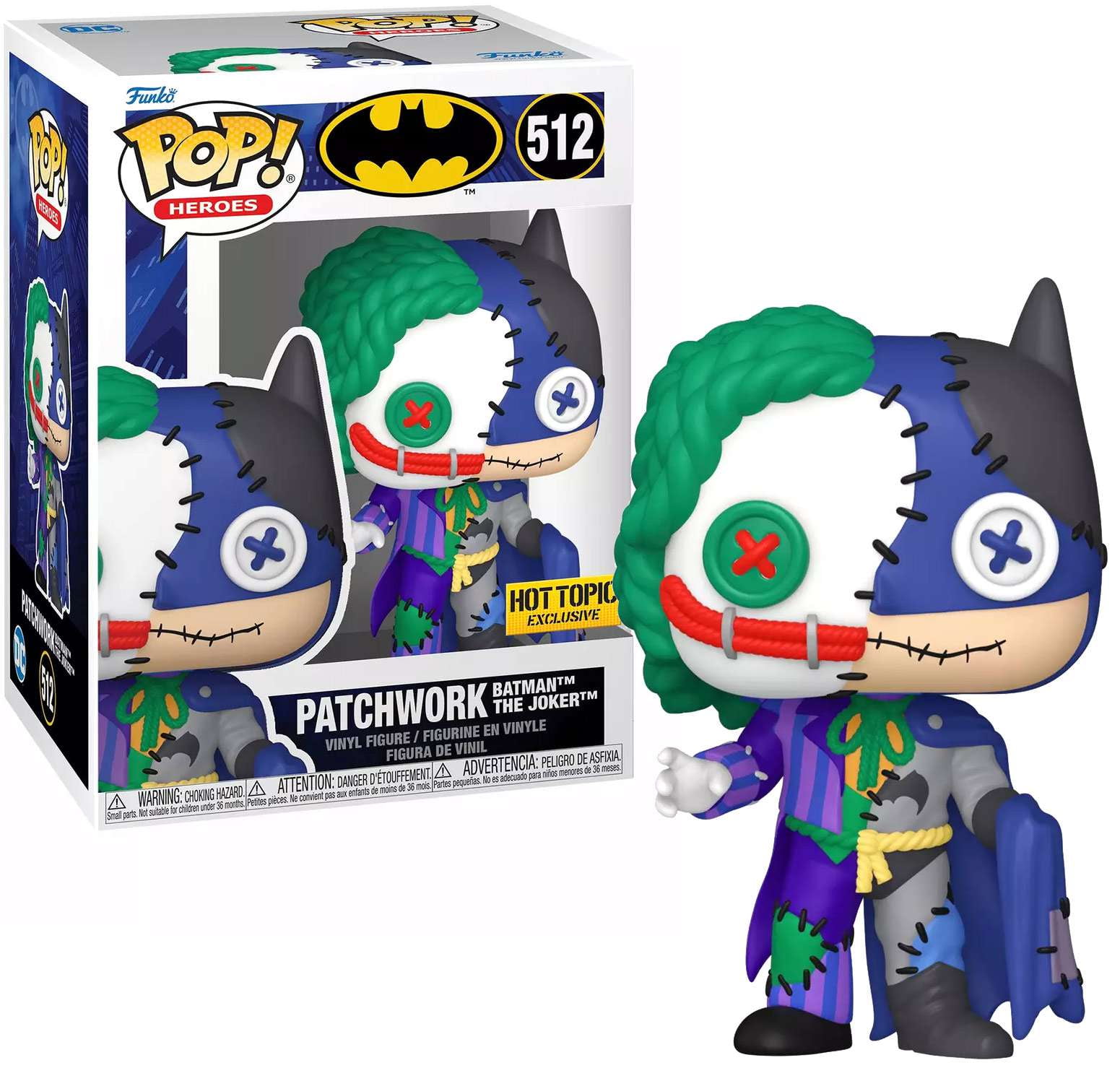 Funko DC POP! Heroes Patchwork Batman The Joker Vinyl Figure - Walmart.com
