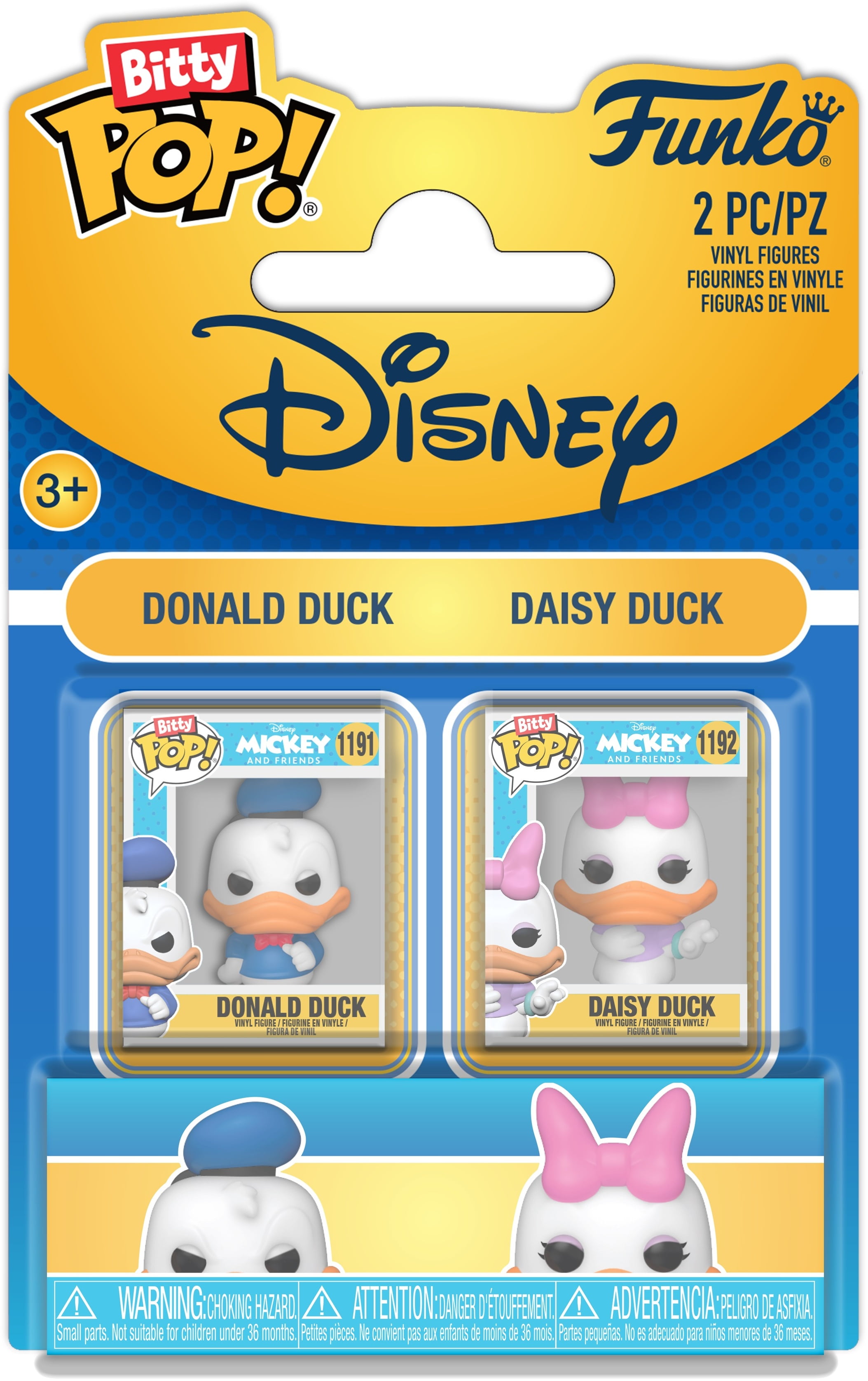 Funko Bitty POP!: Disney 2-Pack - Donald & Daisy - Walmart.com