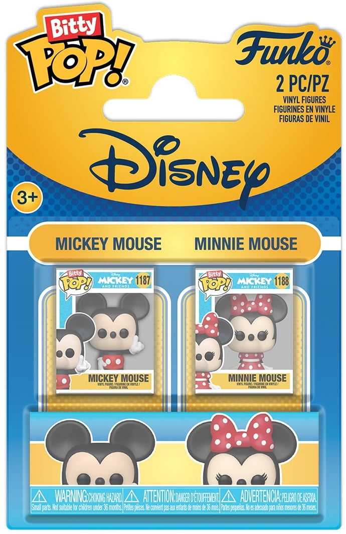 Funko Bitty POP!: Disney 2-Pack - Mickey & Minnie - Walmart.com