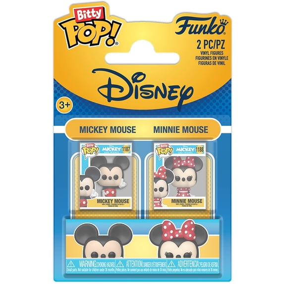 Funko Bitty POP!: Disney 2-Pack - Mickey & Minnie - Walmart.com