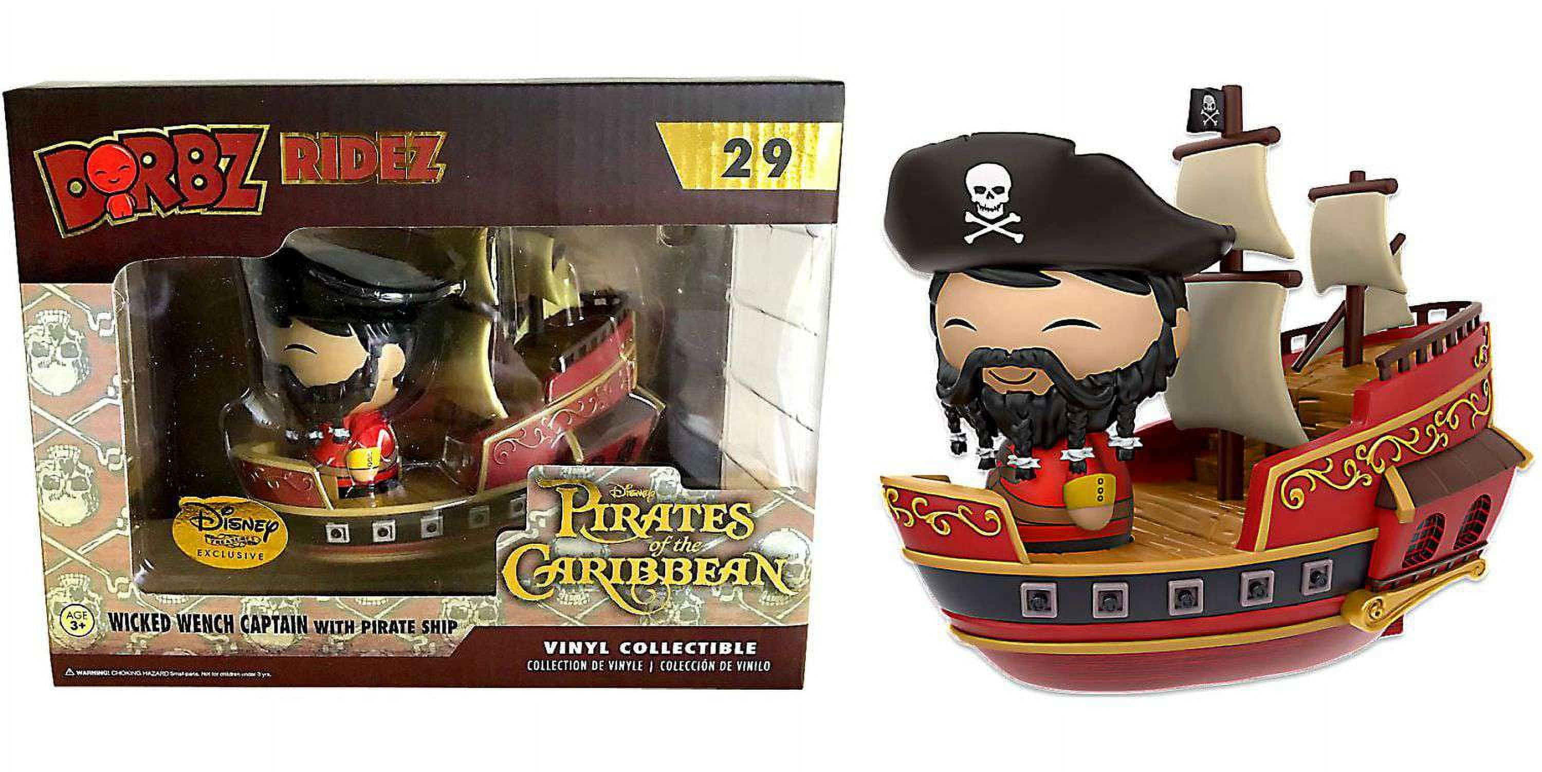 Funko Disney Dorbz Ridez Wicked Wench Captain with Pirate Ship Vinyl ...