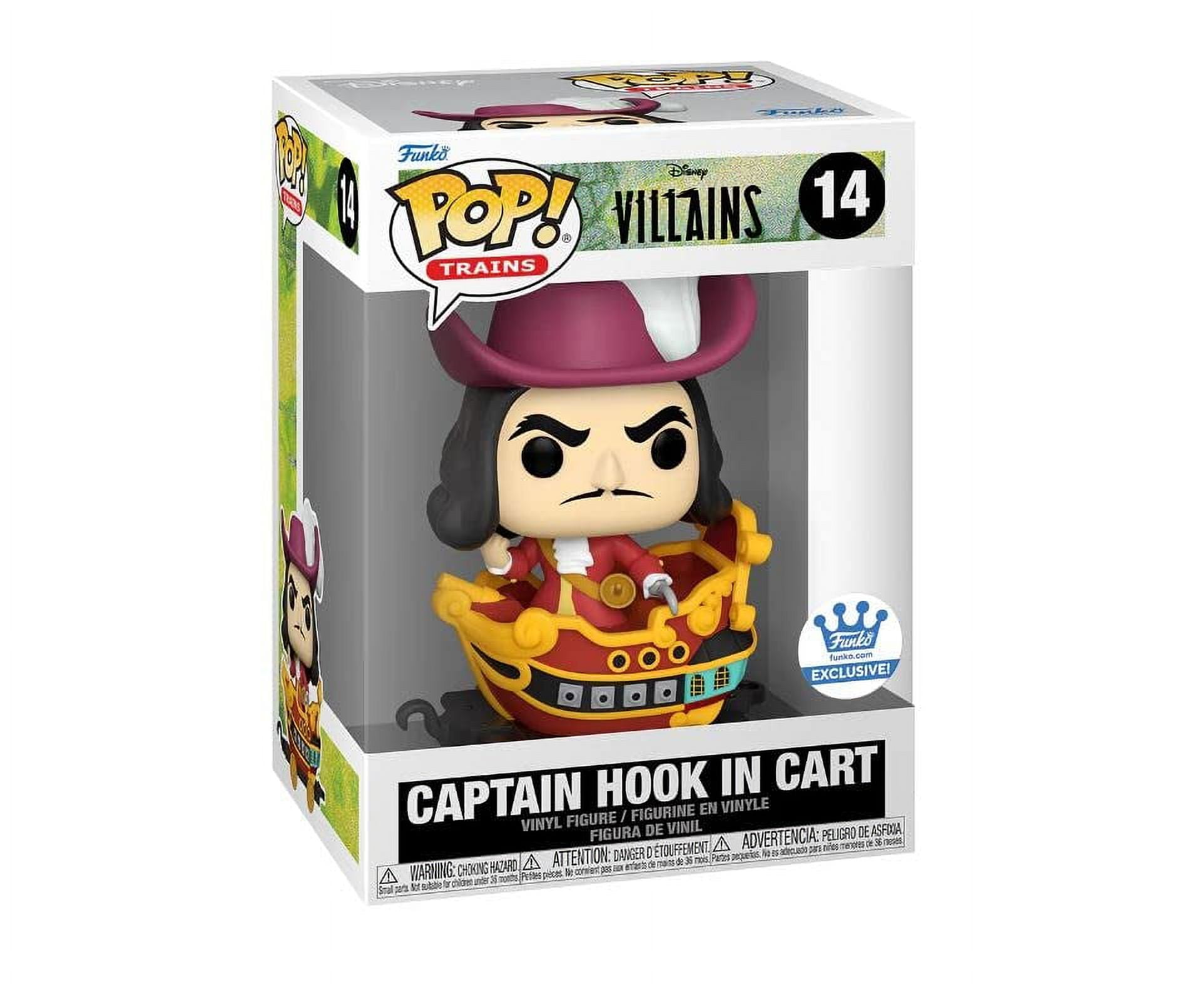 Funko POP! Disney Villains Trains, Captain Hook in Cart #14, Funko Shop ...