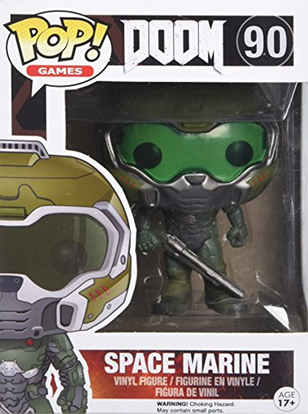 Funko Doom POP! Games Space Marine Vinyl Figure #90 [Green] - Walmart.com