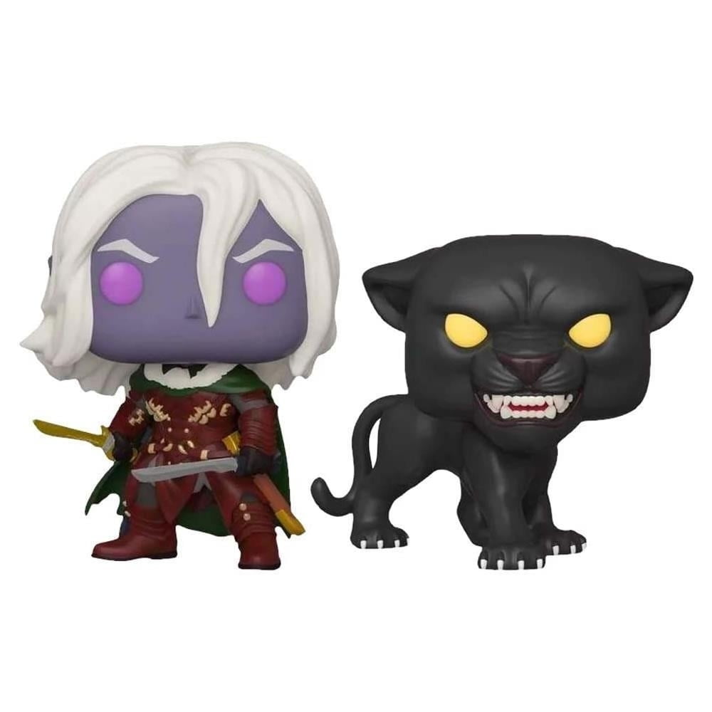 Funko Pop Drizzt Do'Urden & Guenhwyvar Dungeons Dragons Figures D&D ...