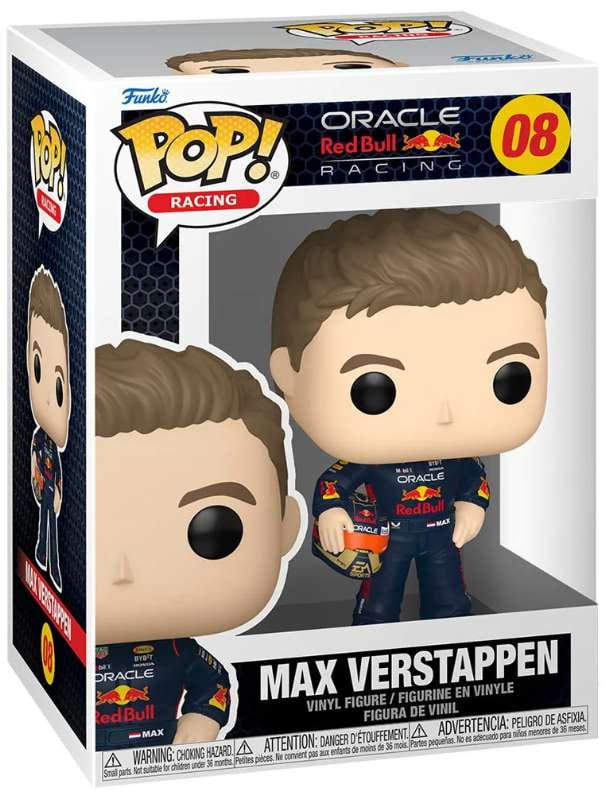 Funko Formula One Racing POP! Racing Max Verstappen Vinyl Figure (With ...