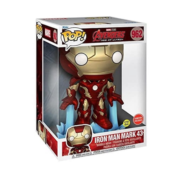 POP!, Iron Man Glow in the Dark 10-Inch Vinyl Figure, Avengers ...