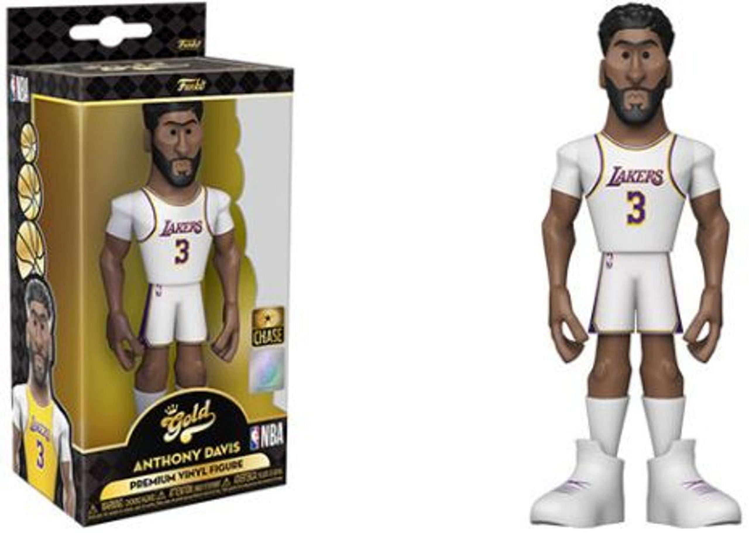 Funko GOLD NBA Anthony Davis CHASE (LA Lakers White Uniform) 5" Figure ...