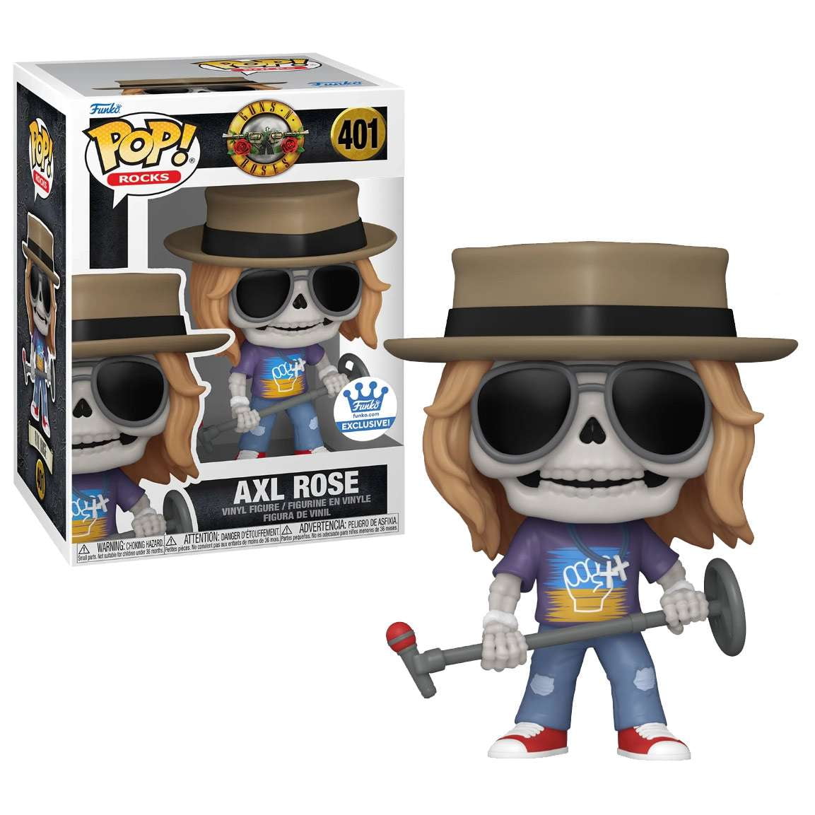 Funko Guns N Roses Pop Rocks Axl Rose Vinyl Figure Skeleton Walmart Business Supplies
