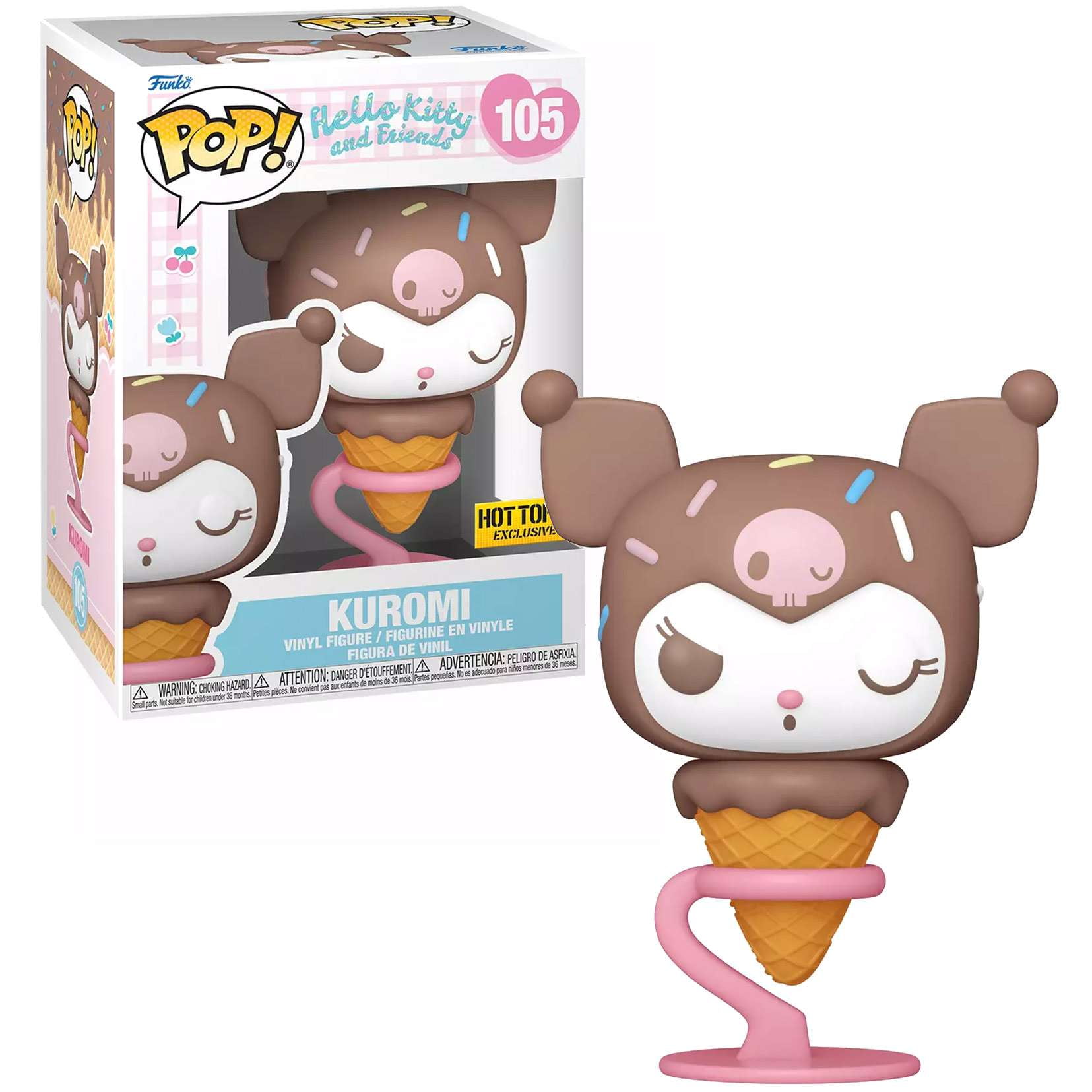 Funko POP! Hello Kitty and Friends #105 - Kuromi as Ice Cream Cone w ...