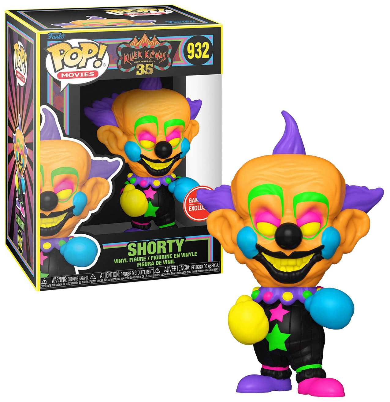 Funko Killer Klowns From Outer Space POP! Movies Shorty Vinyl Figure ...