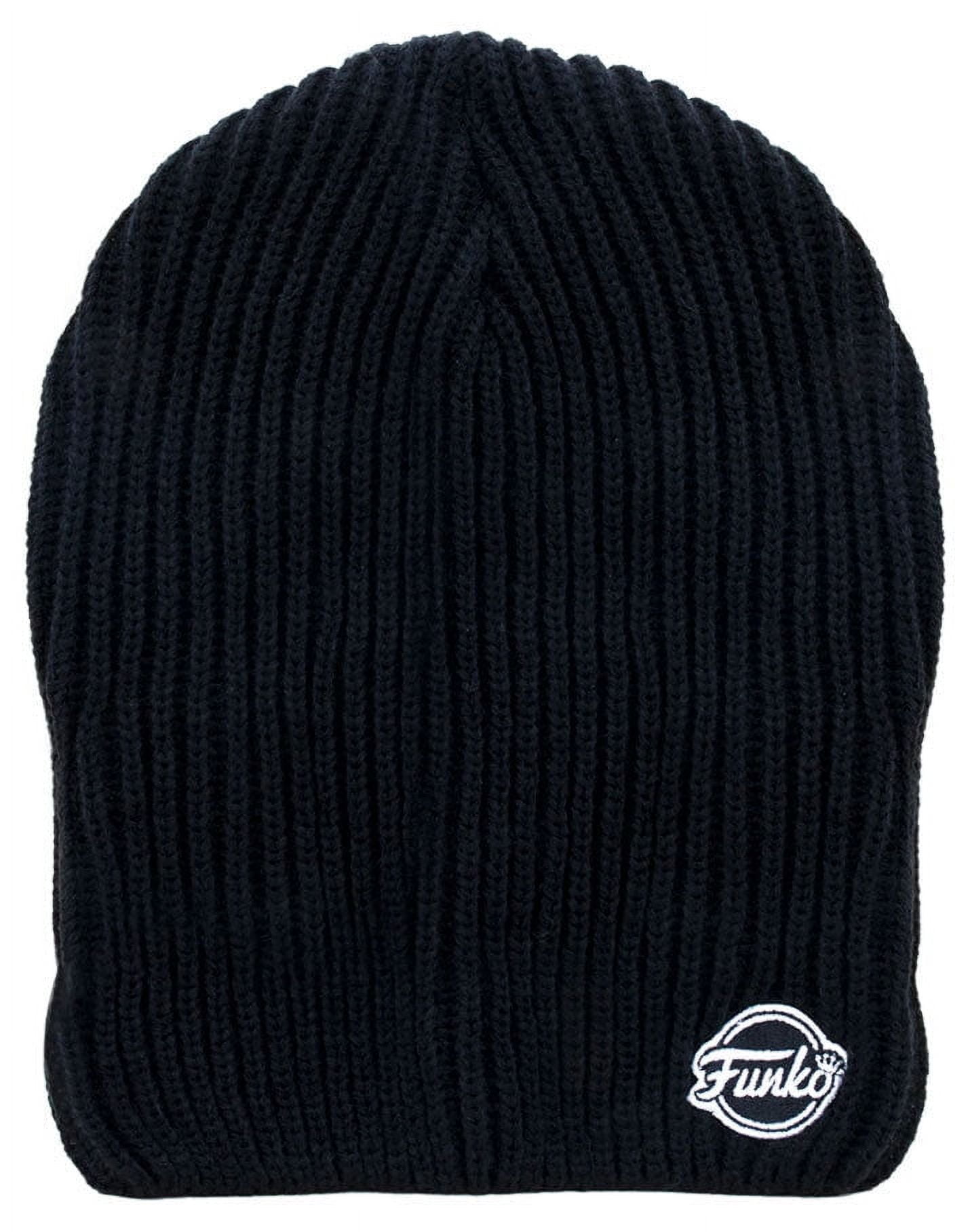 Funko Logo Slouch Beanie Hat - Black One Size - New - Walmart.com