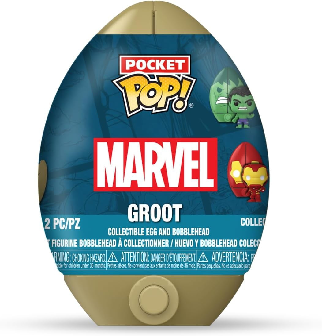 Funko Marvel Egg Pocket POP! Baby Groot Vinyl Mini Figure in Egg ...