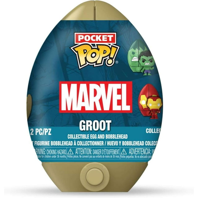 Funko Marvel Egg Pocket POP! Baby Groot Vinyl Mini Figure in Egg ...