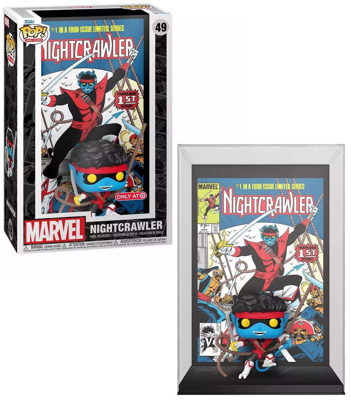Funko POP Comic Covers Marvel Nightcrawler 49 Vinyl Figure - Walmart.com