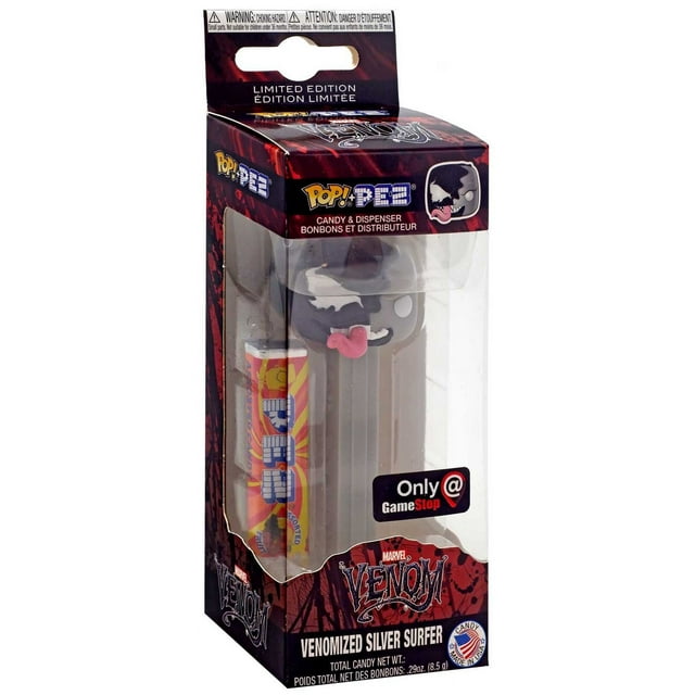 Funko Marvel POP! PEZ Venomized Silver Surfer Candy Dispenser [Grey ...