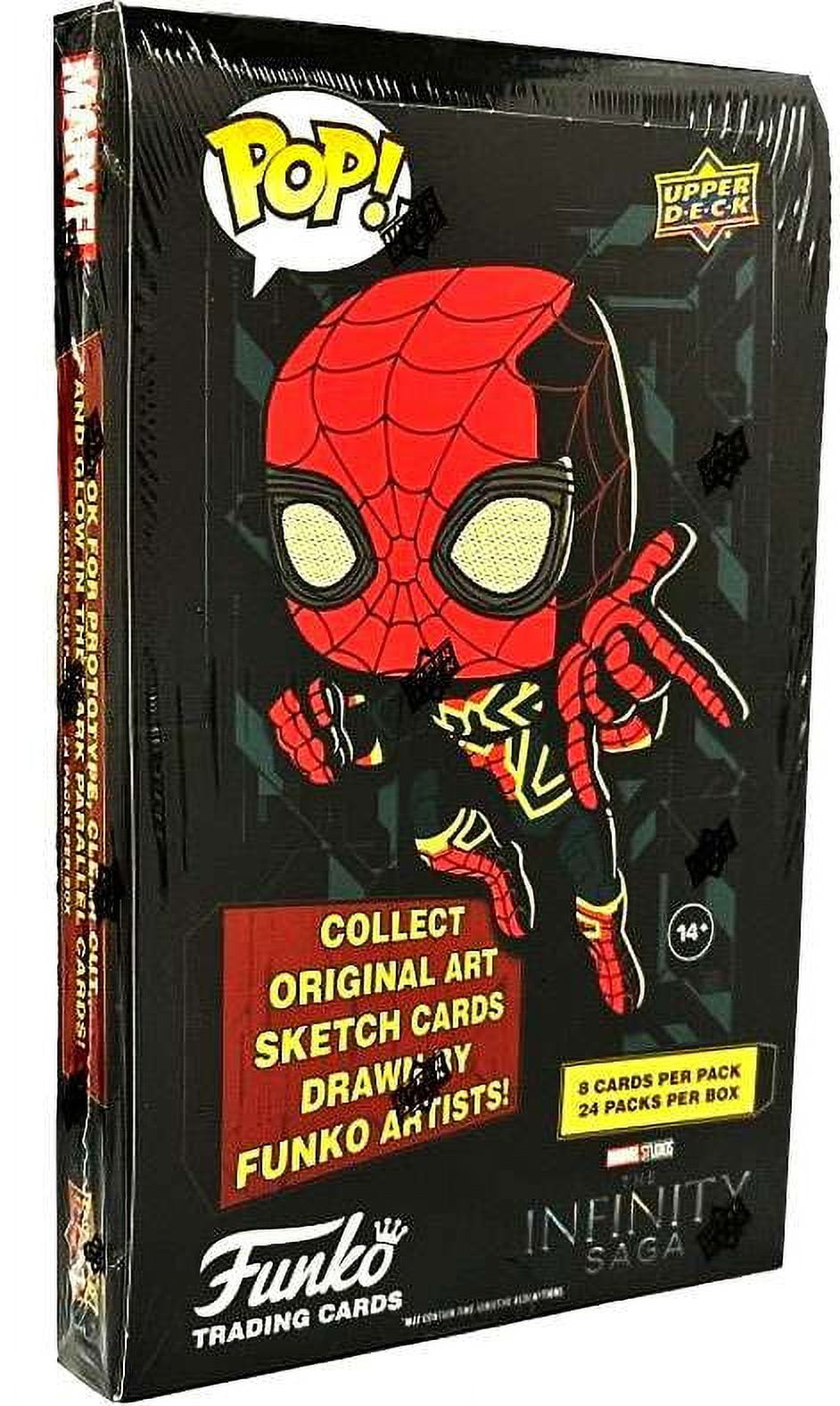 Marvel Funko POP x Upper Deck Infinity Saga Trading Card Box | 24 Packs ...