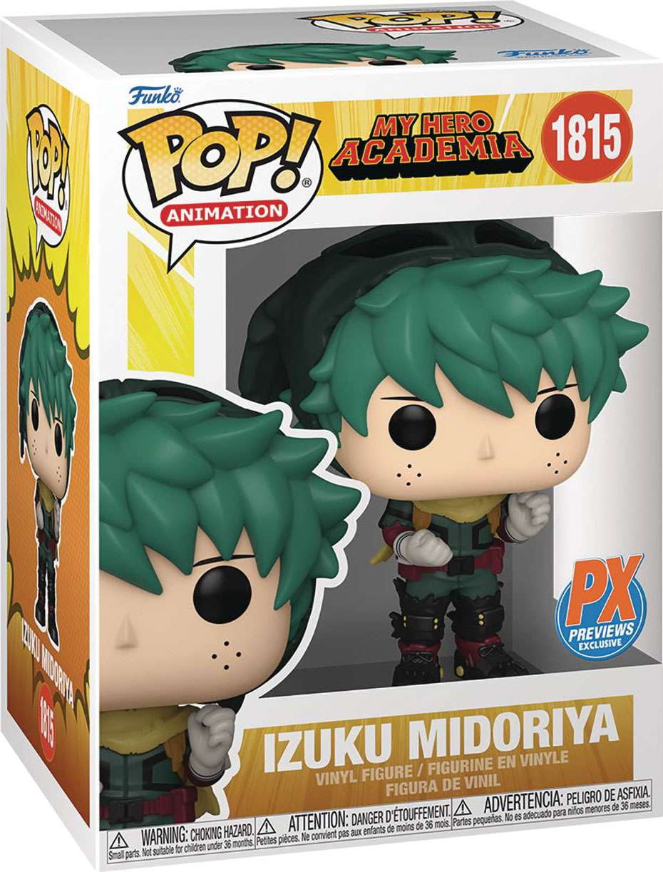Funko My Hero Academia POP! Animation Deku Vinyl Figure (Hooded ...