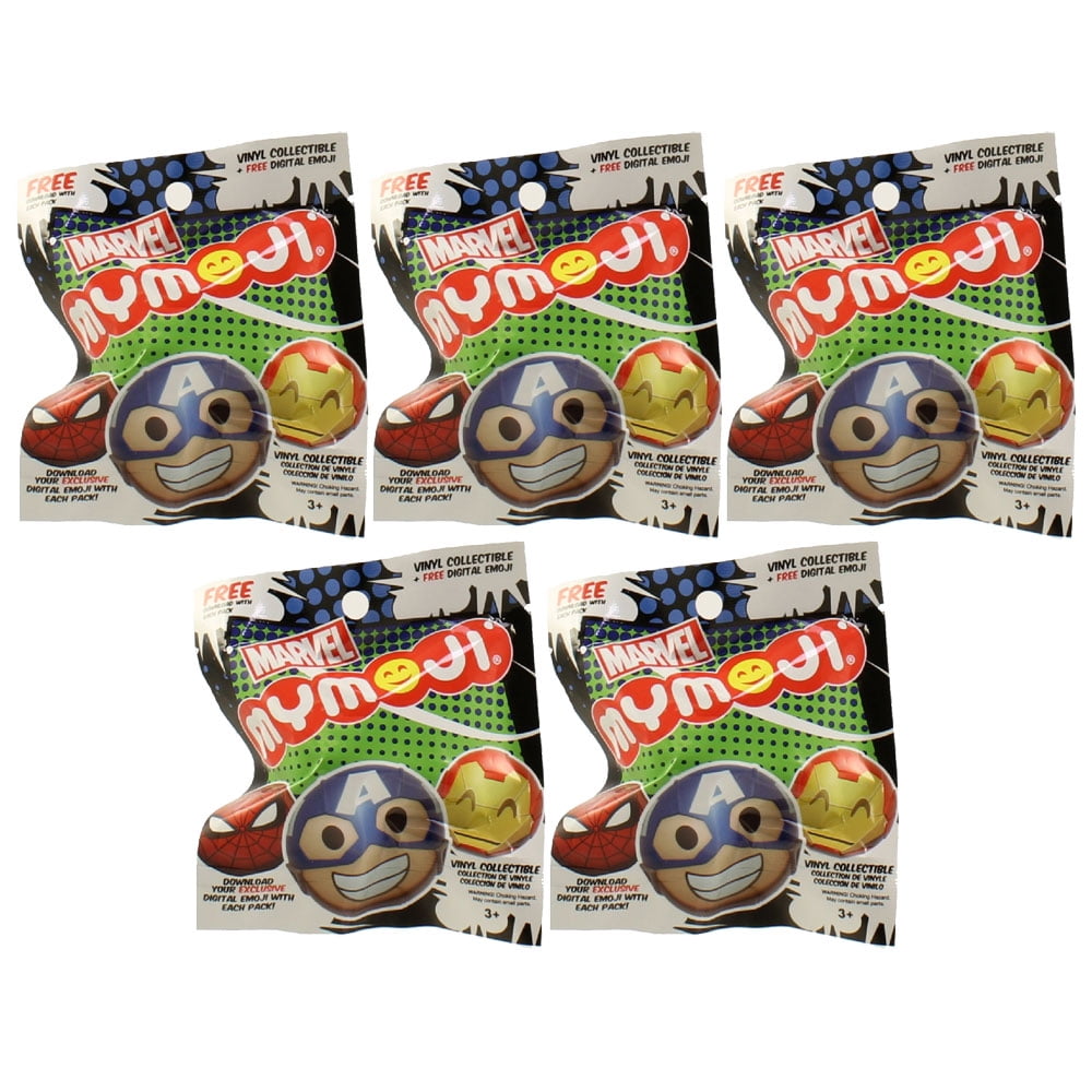 Funko MyMoji - Marvel S1 Emoticons Faces - Blind Packs (5 Pack Lot ...