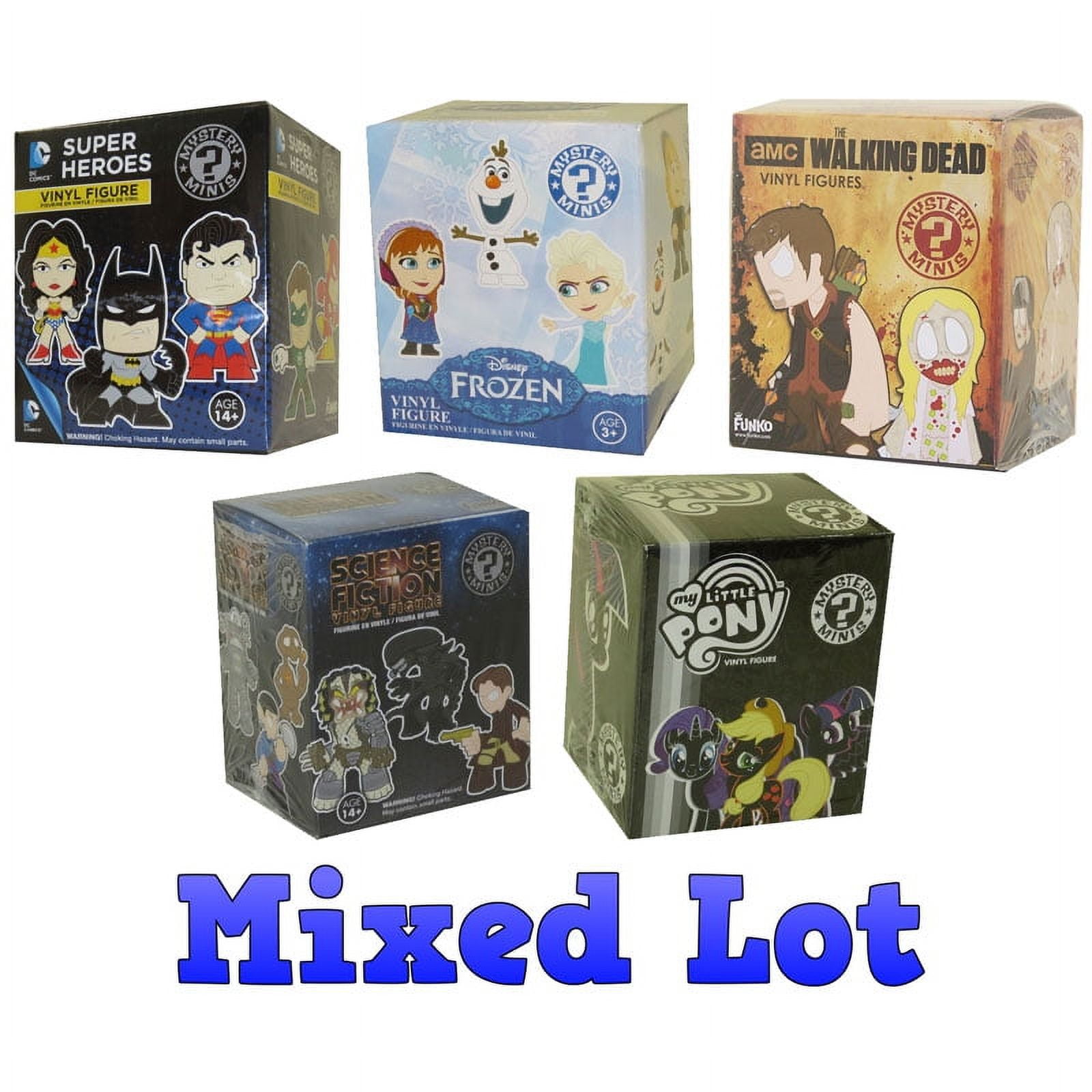 Funko Mystery Mini Vinyl Figures - Bulk Mixed Lot of 5 Blind Packs (All ...
