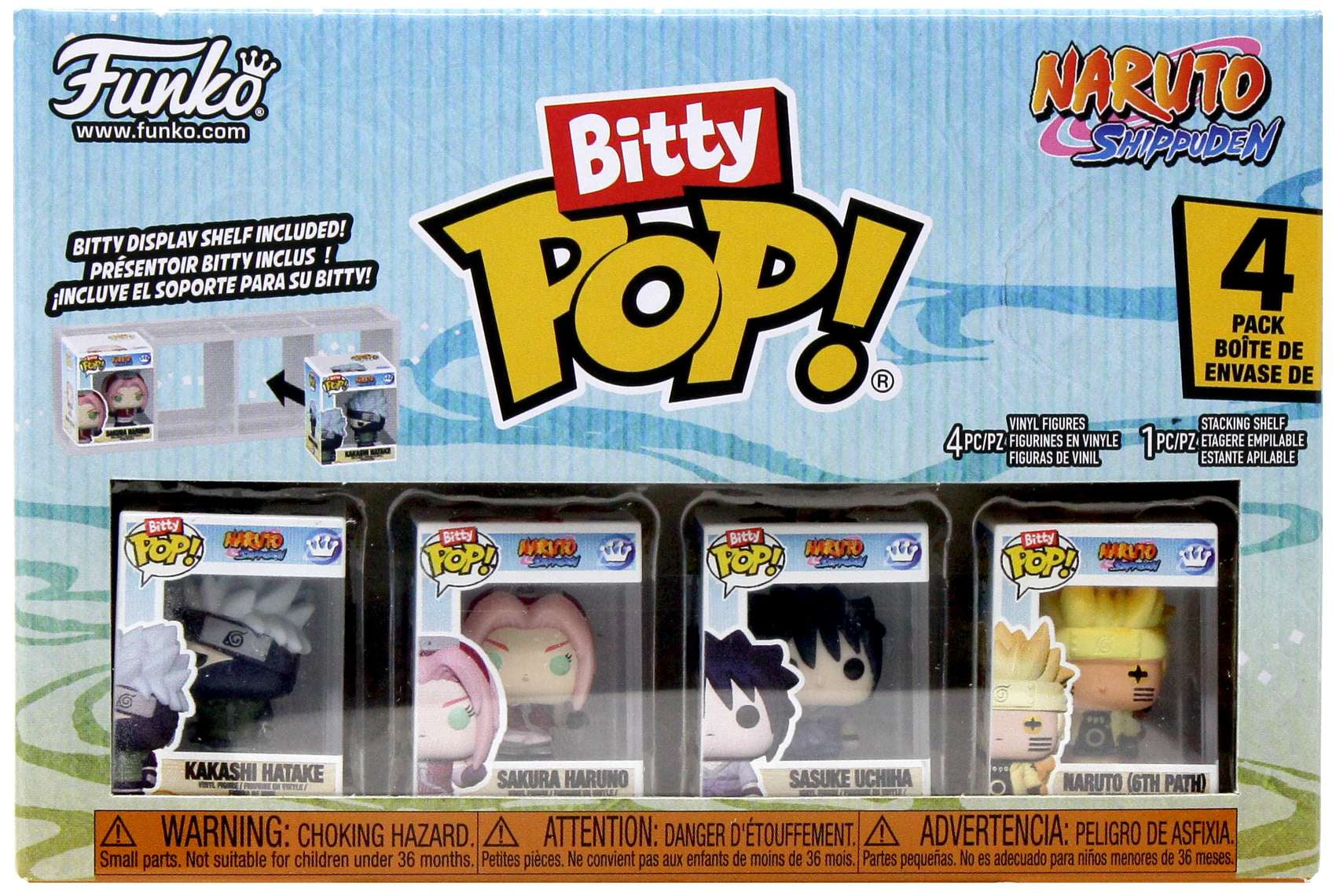 Funko Naruto Bitty POP! Team 7 Mini Vinyl Figure 4-Pack [Chase ...