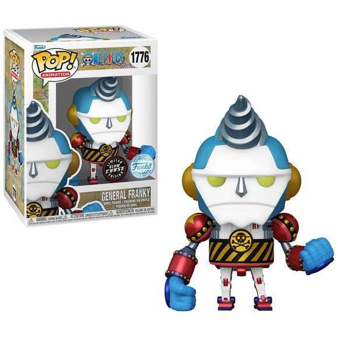 Funko One Piece POP! Animation General Franky Vinyl Figure (Glow-in-the ...